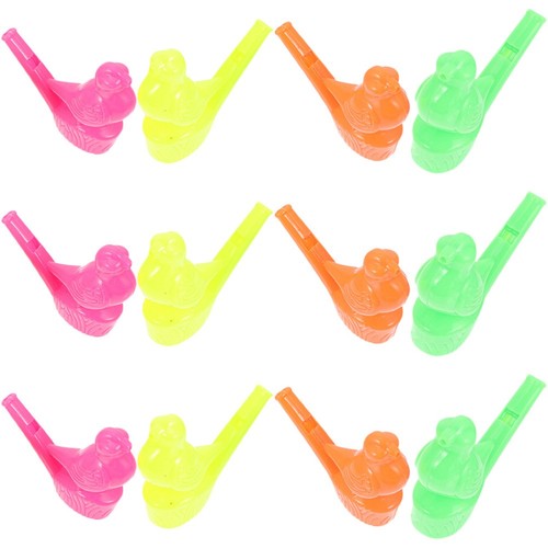 12 Pcs Hand Whistle Cartoon Bird Whistles Small Musical Instrument Kids ...