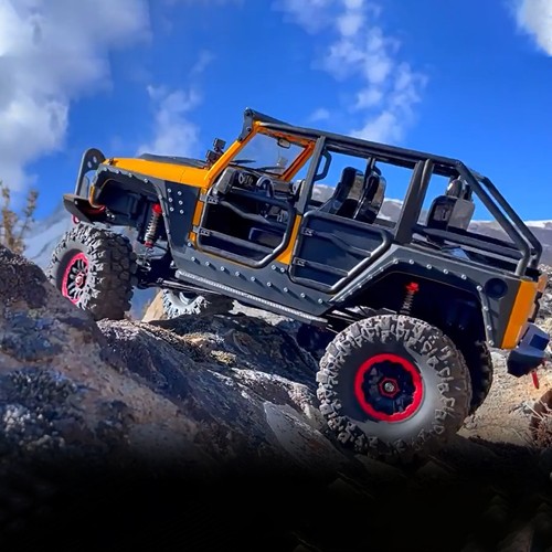 1/10 RC Double Pickup 4WD 4x4 Remote Control Rock Off Road Crawler Car ...