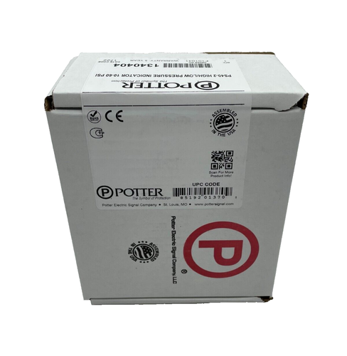 Potter PS40-2 Pressure Switch with Two Sets SPDT - Same Day Shipping ...