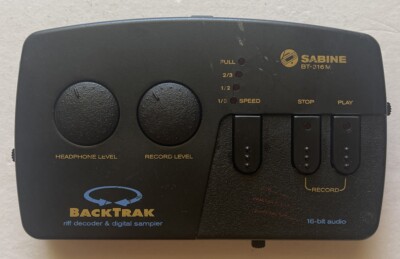 Sabine BackTrak Riff Decoder & Sampler Backtrack Unit BT-316M - No ...