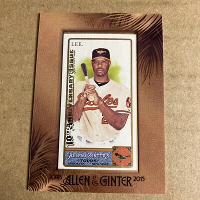 2015 Allen & Ginter 10th Anniversary Mini 2011 Derrek Lee A&G Back XQ ...