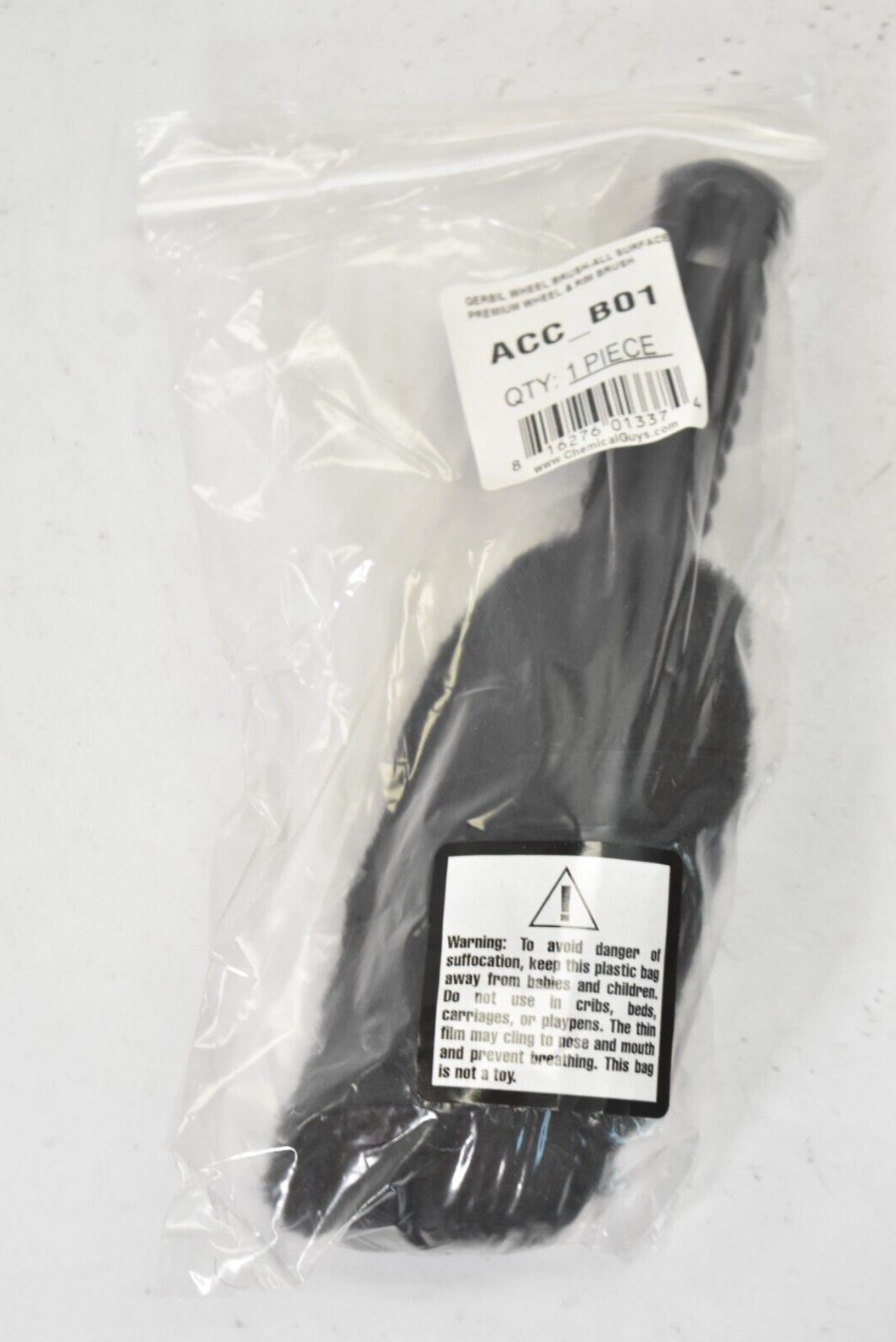 Chemical Guys ACC-B01 Gerbil Wheel & Rim Brush Black Foam All Surface ...