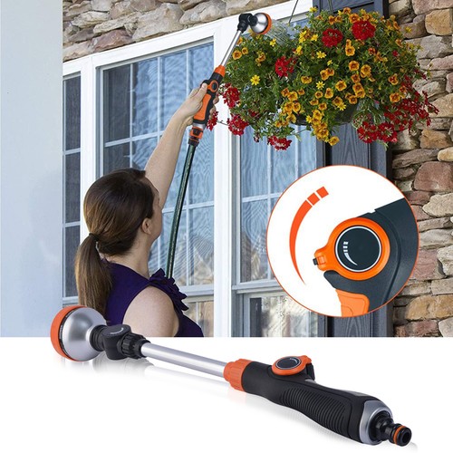 Hose Sprinkle Nozzle Car Sprayer Wand 180-degree Swivel 8 Spray for ...