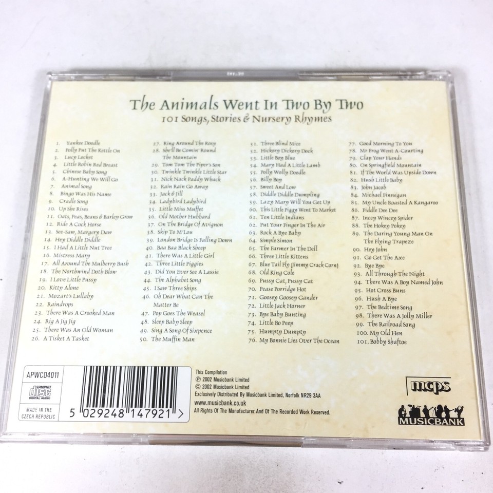 The Animals Went In Two By Two 101 Songs, Stories and Nursery Rhymes ...