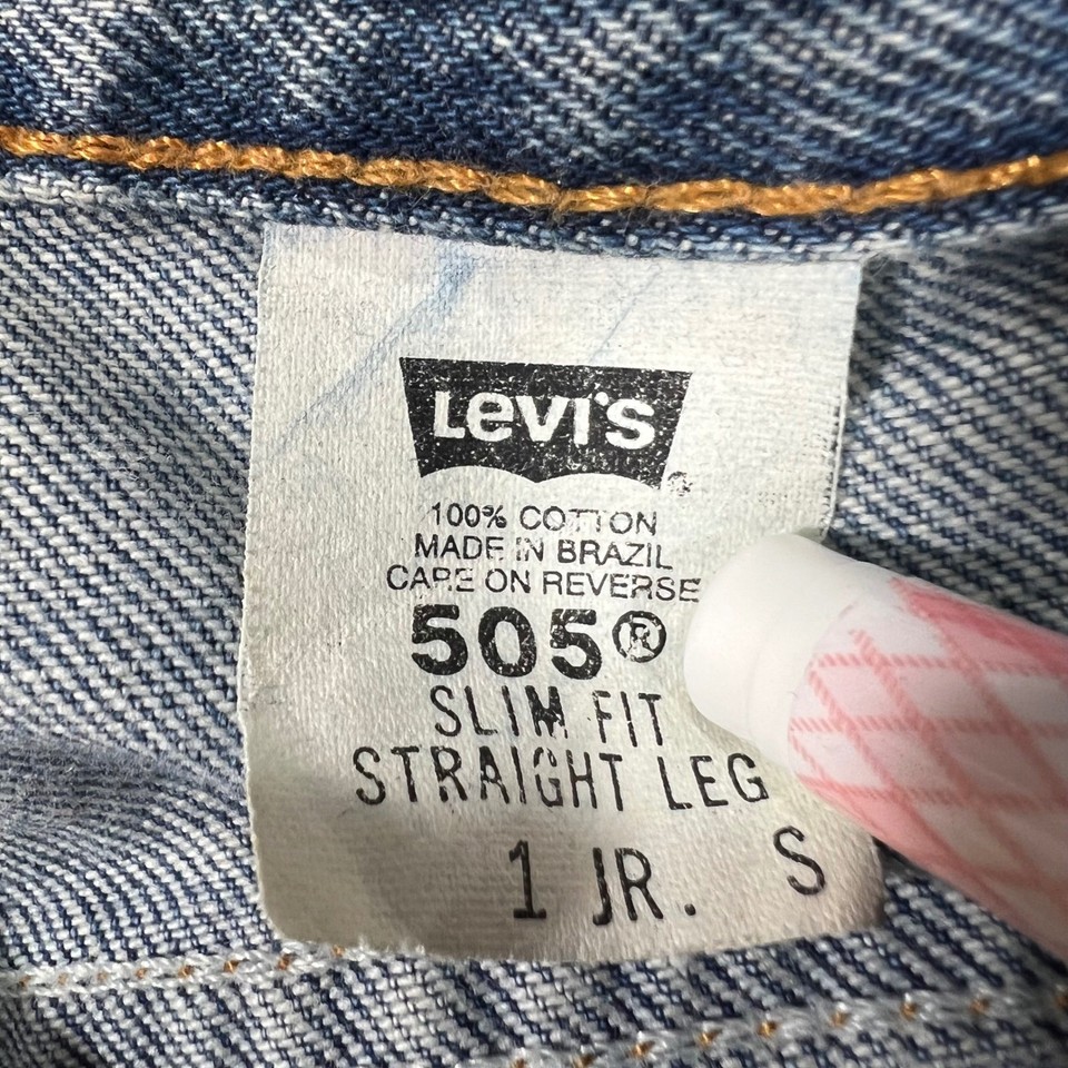 Vintage LEVI'S 505 Jeans Womens 28x30 Slim Fit Straight Leg Jeans Size ...