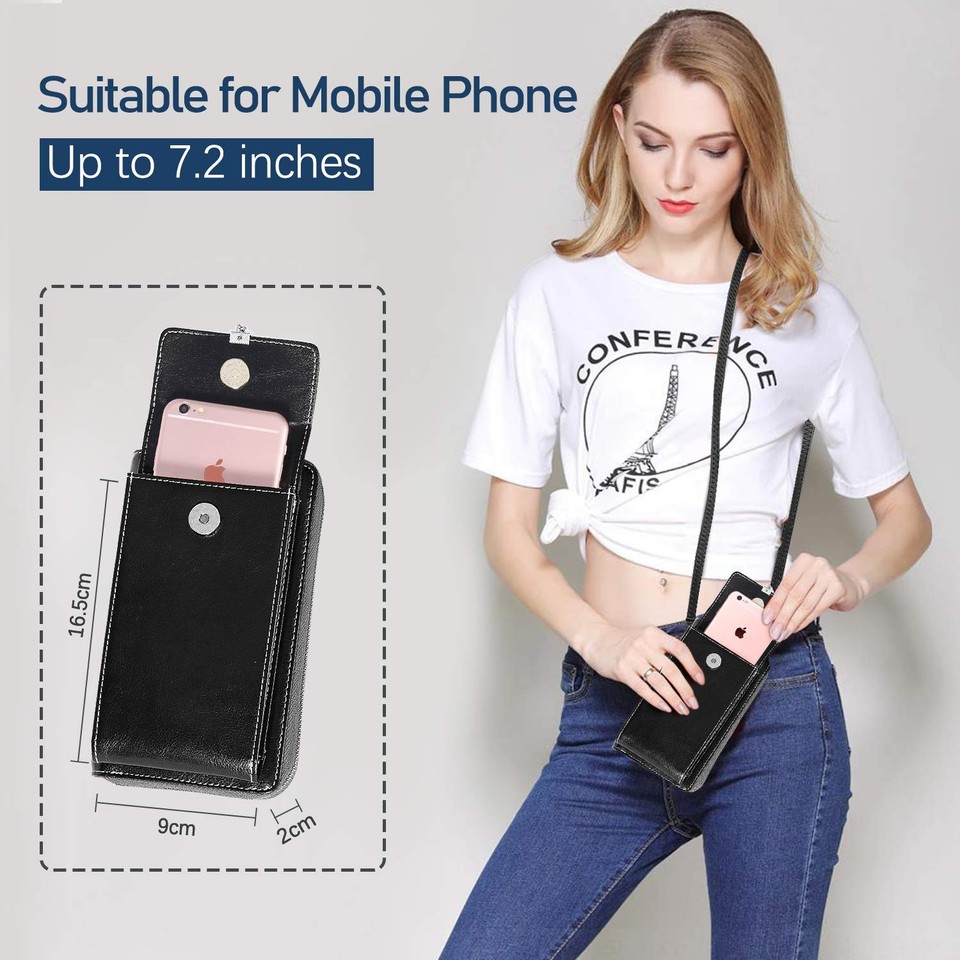 Small Crossbody Phone Bags for Women Leather Cell Phone Purse Wallet ...