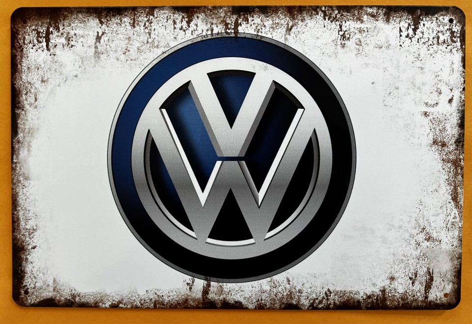 VW Volkswagen Tin Sign (23 Window Type 1 412 Kombi Bug Beetle Westy ...