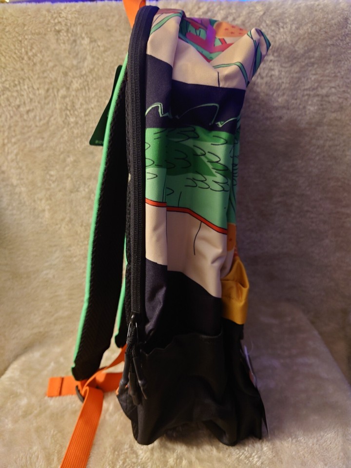 Dragon Ball Z Shenron Wrap Around Print Bioworld Backpack w/ Patches ...