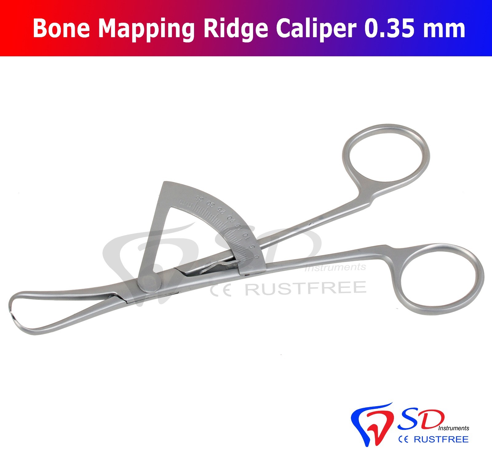 Bone Ridge Mapping Caliper - Measuring Calliper - Bone Thickness ...