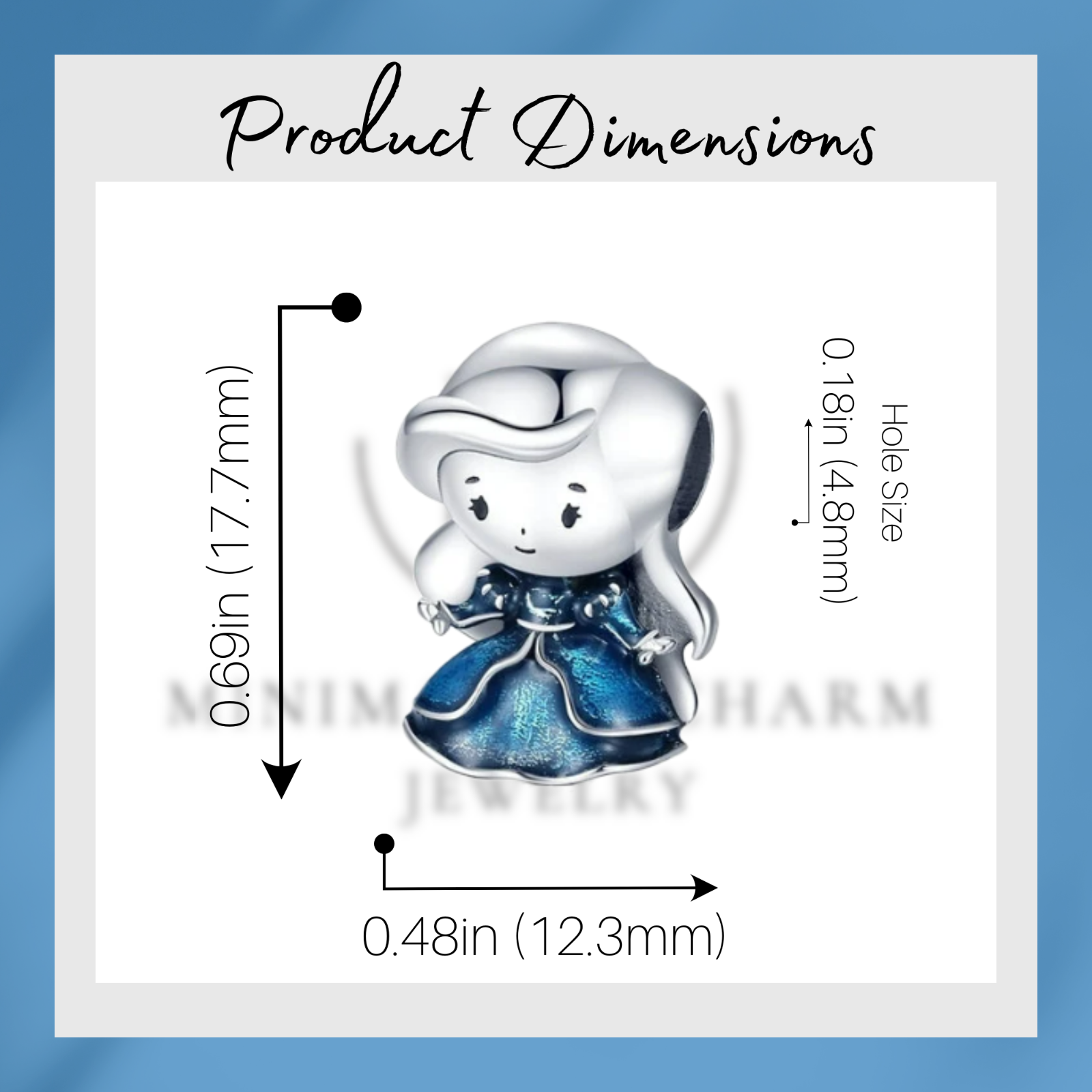 Princess Charm, Movie Charm, Silver Charm, Beauty Charm, Women Gift ...
