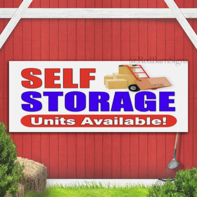 SELF STORAGE Units available indoor outdoor banner sign | eBay