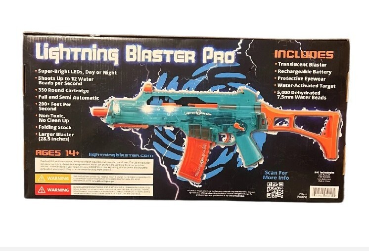 Lightning Blaster Pro-LED Full and Semi Automatic Water Bead Blaster ...