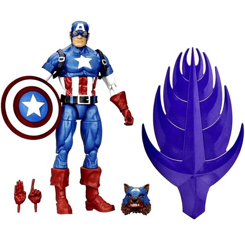 NEW MARVEL LEGENDS CAPTAIN AMERICA CAP WOLF BAF RED SKULL HASBRO 2016 ...