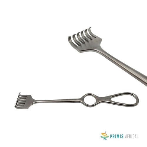 Jarit 200-273 Volkmann Hand Held Retractor 6 Prong 28mm Tip Width Sharp ...