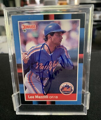 LEE MAZZILLI NEW YORK METS SIGNED 1988 DONRUSS CARD #614 | eBay