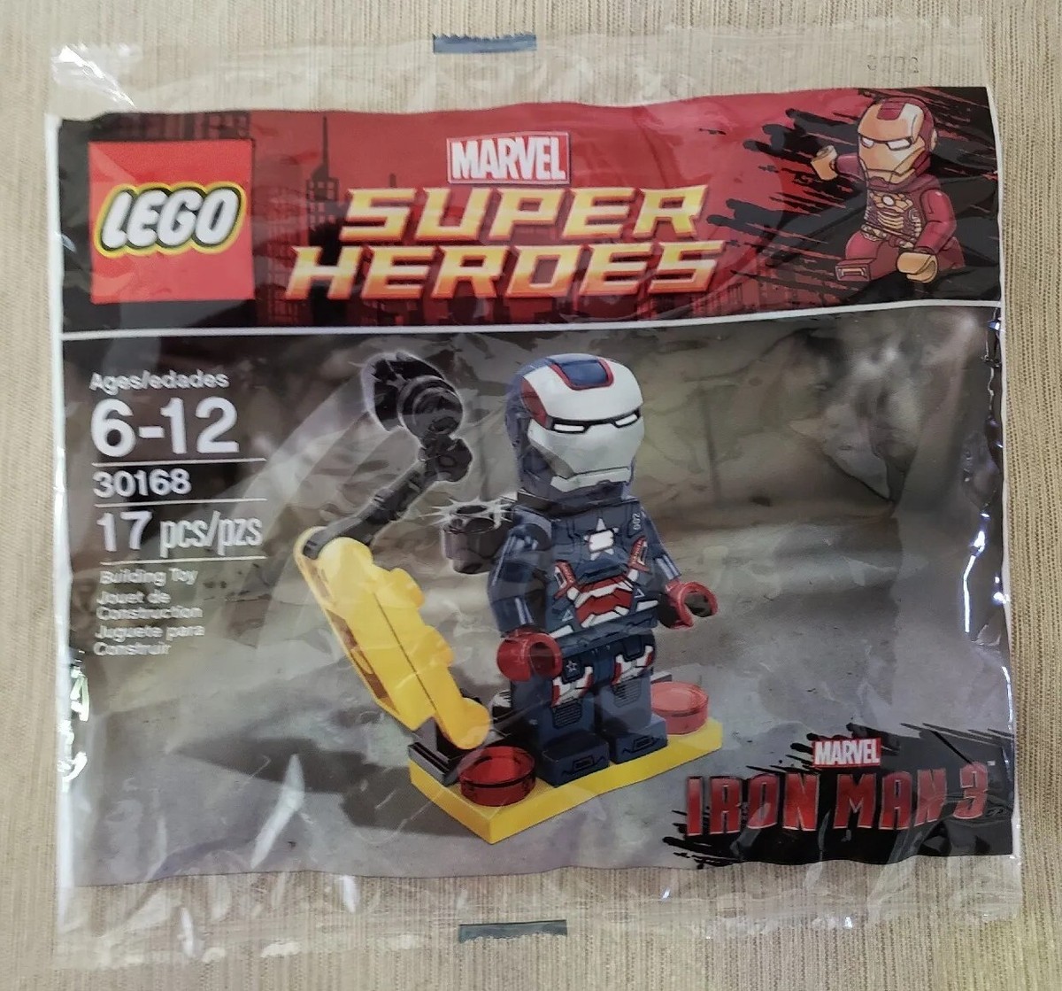 Lego Marvel Iron Man 3 Iron Patriot Polybag 30168 Lego Iron Patriot