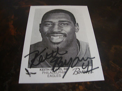 Philadelphia Eagles---Keith Byars---Autographed Photo---4x5---From ...
