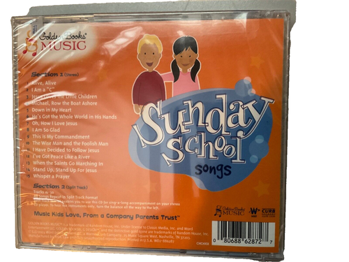 Golden Books: Sunday School Songs by Golden Books Music (CD, Jan-2004 ...
