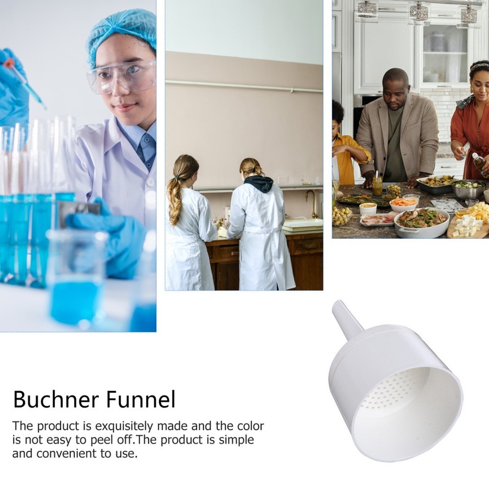 70mm Plastic Buchner Funnel Filter Paper Funnel Practical Suction | eBay