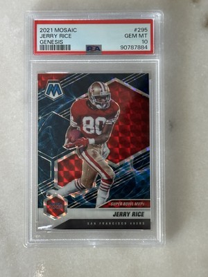 2021 Mosaic - Jerry Rice Super Bowl MVPs Mosaic Genesis #295 PSA 10 GEM ...