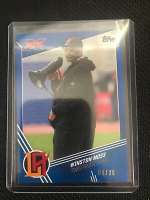 2020 Topps Xfl Winston Moss #15 Blue Variant RC SP 04/25 Rookie Card | eBay
