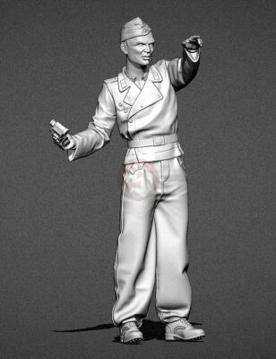 Panzer Art 1/35 Achtung Jabo! Normandy WWII #1 German Tanker Pointing ...