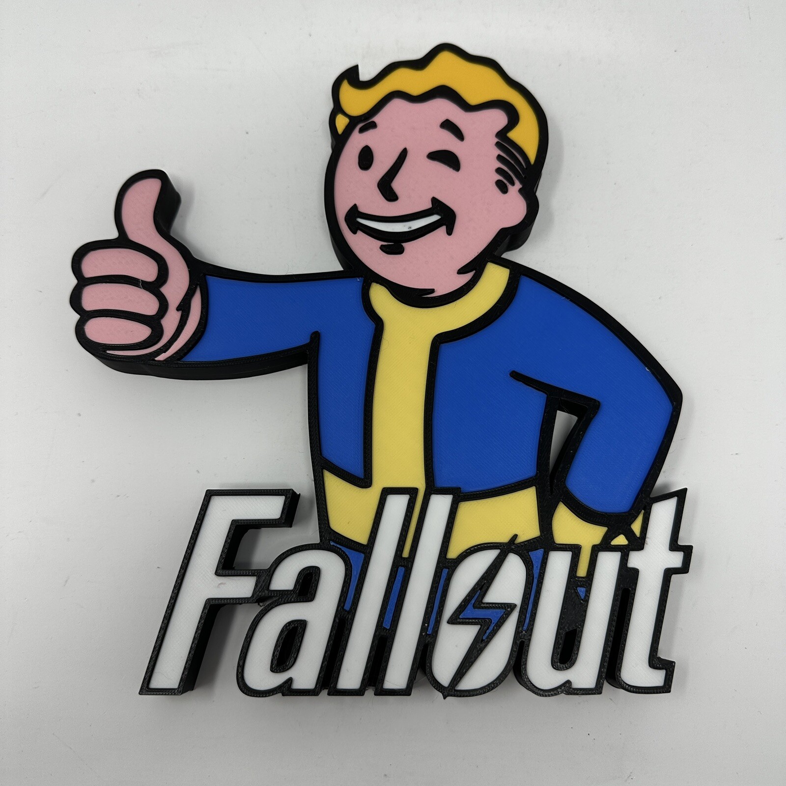 3D Printed FALLOUT 76 - VAULT BOY Fan Sign for your Funko Pops and ...