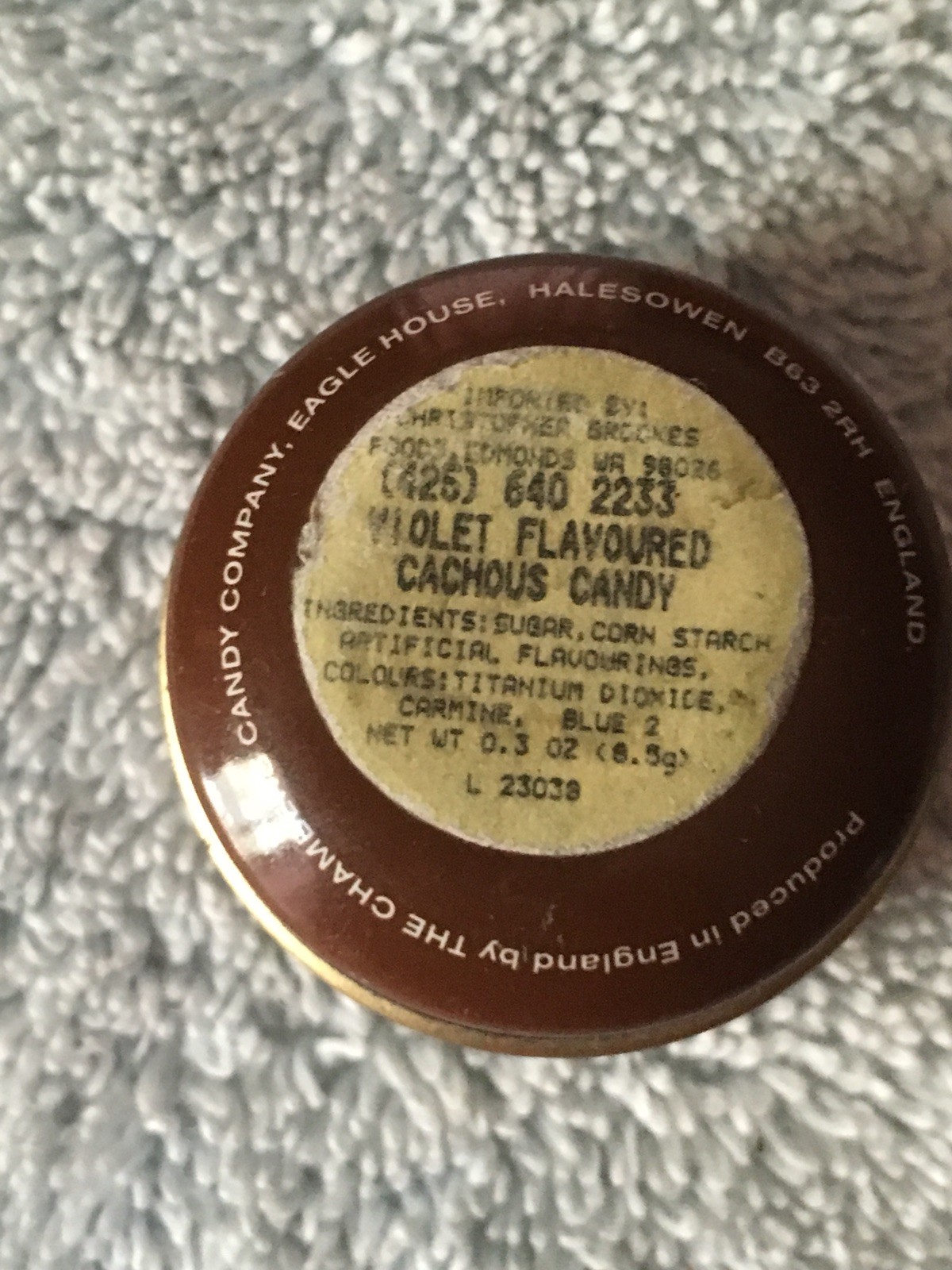 Violet Cachous Candy Container Collectible Tin England | eBay