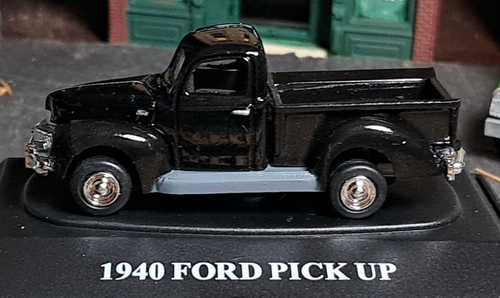 RTR Motor Max 1940 Ford Pick Up truck 1/87=HO BLACK BUILT For LAYOUT ...
