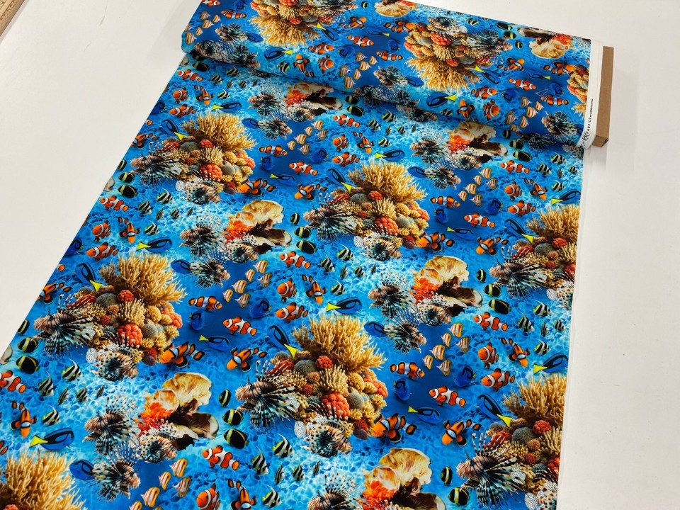 Seaside Cotton Fabric Mixed Ocean Nautical Sea Beach Patchwork Craft ...