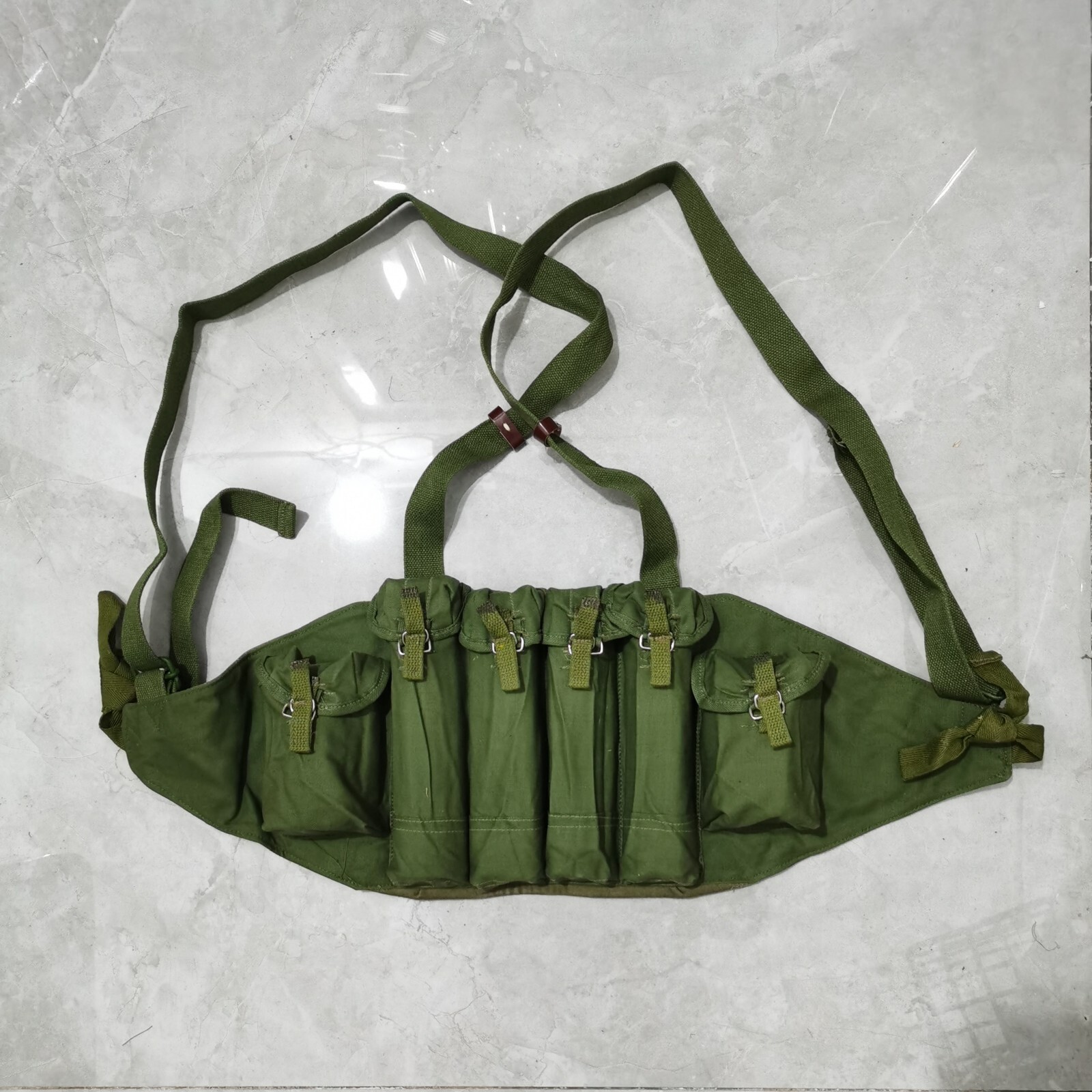 Chinese Army Type 85 Tokarev Chest Rig 7.62 30rds Mag Pouch Ammo Canvas ...