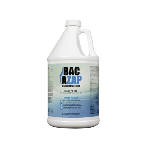 Nisus Bac-Azap Odor Eliminator, Ready-to-Use Bio-Sanitization Liqui ...