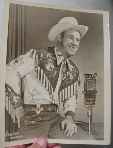 Lee Moore Singer WWVA Jamboree Promo Photo 1950's Signed 8x10, Wheeling ...