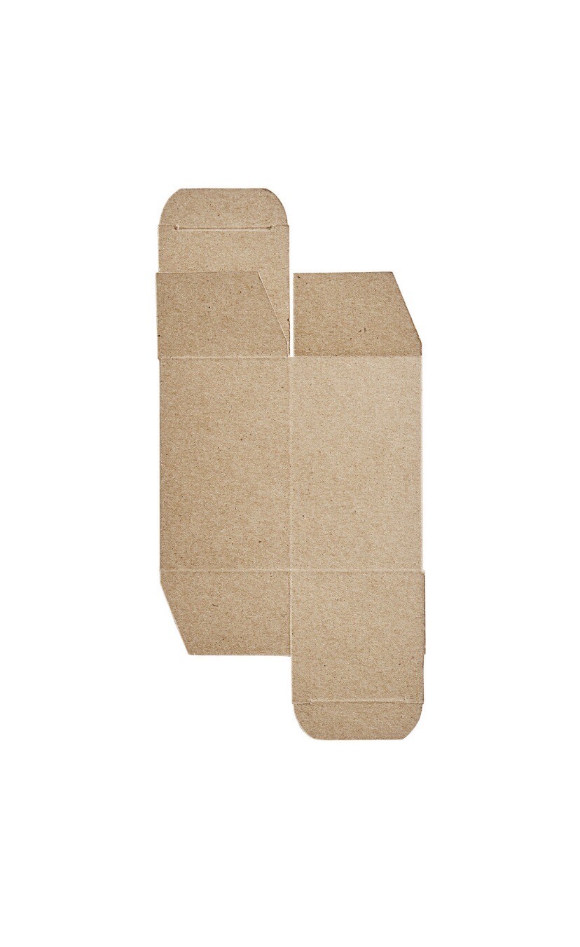 100 2" x 2" x 3" Reverse Tuck Mailer Cartons Kraft Folding Chipboard ...