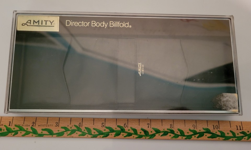 Vintage Amity Cowhide Black Director Body Bifold Wallet | eBay