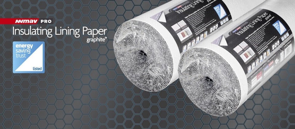 2x Heat Saving Damp Insulating Graphite Lining Paper Thermal 4mm ...