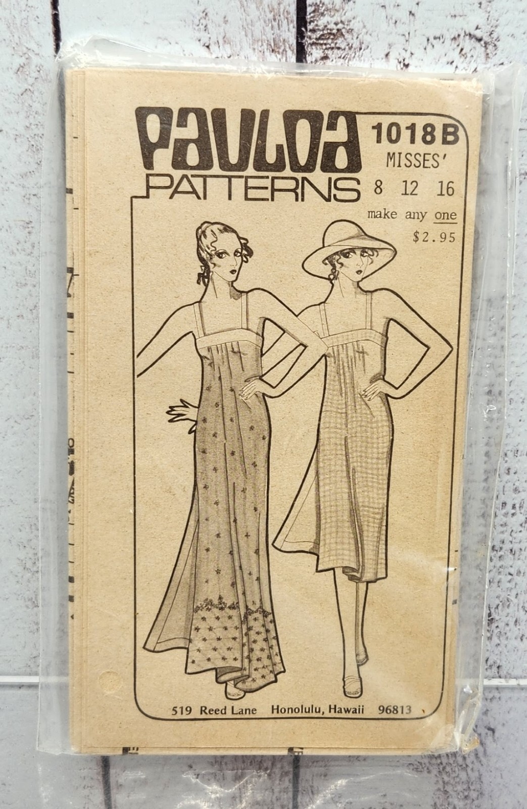 Pauloa Patterns Vintage Sewing Pattern Misses' 1018B Honolulu Hawaii | eBay