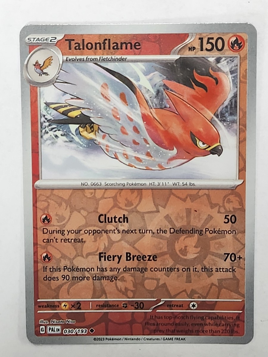 Talonflame Card Talonflame 32/236 Values MAVIN