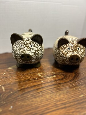 2 Pig Shaped Spice Container, Sugar Container, Kitchen Deco Temptations ...