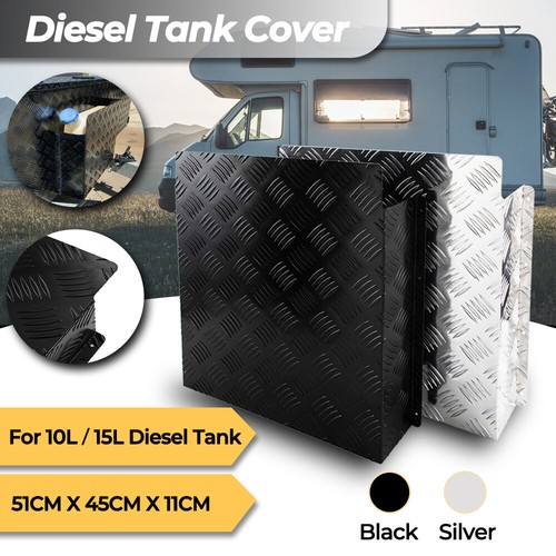 Alpen Outdoor Caravan Diesel Tank Cover for 10L/15L Tank Black/Silver ...
