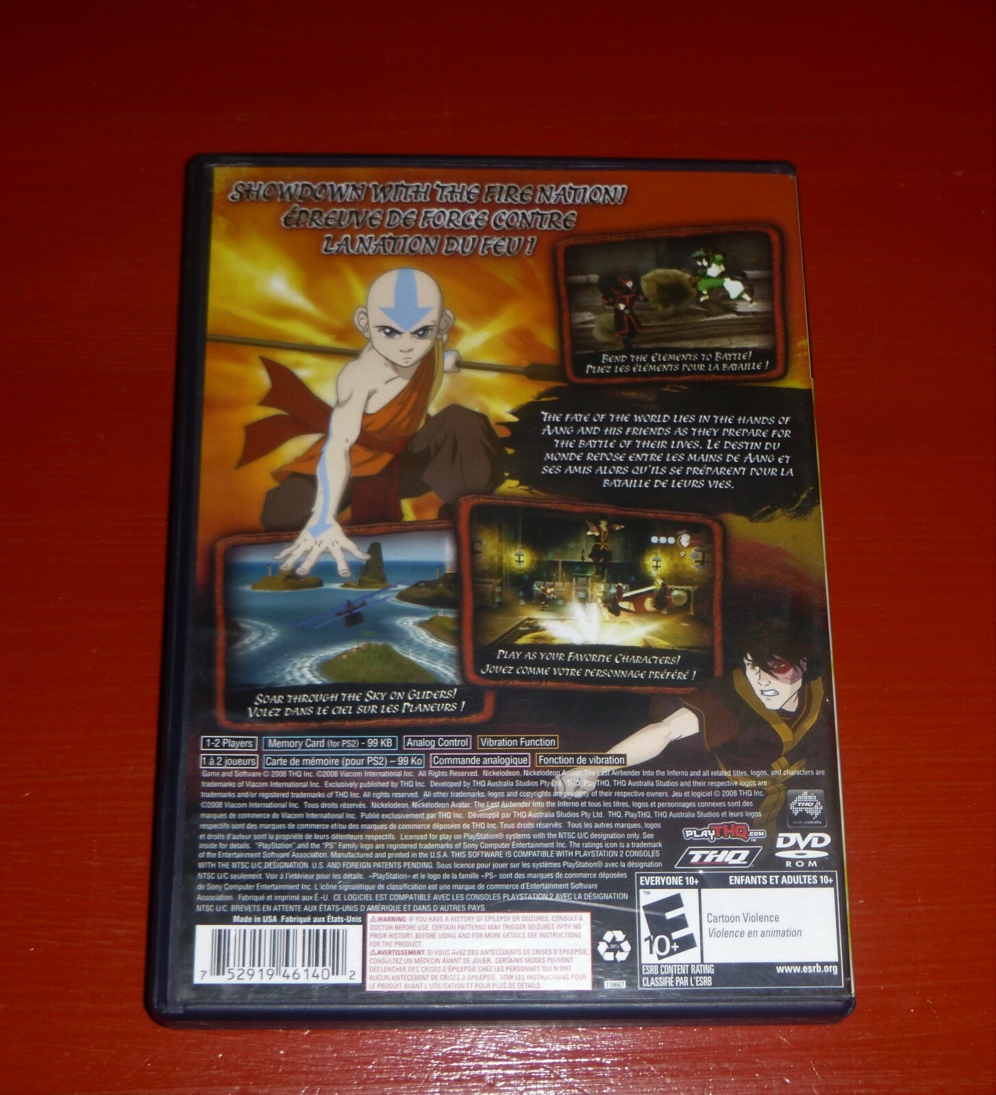Avatar: The Last Airbender -Into the Inferno (Sony PlayStation 2 PS2 ...