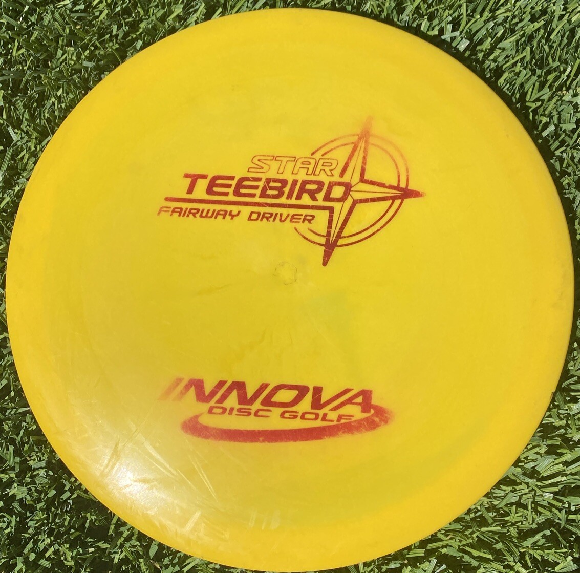 🔆 Yellow Innova Star Teebird 152g 6.5/10 PFN Patent #’s Red Foil Old ...