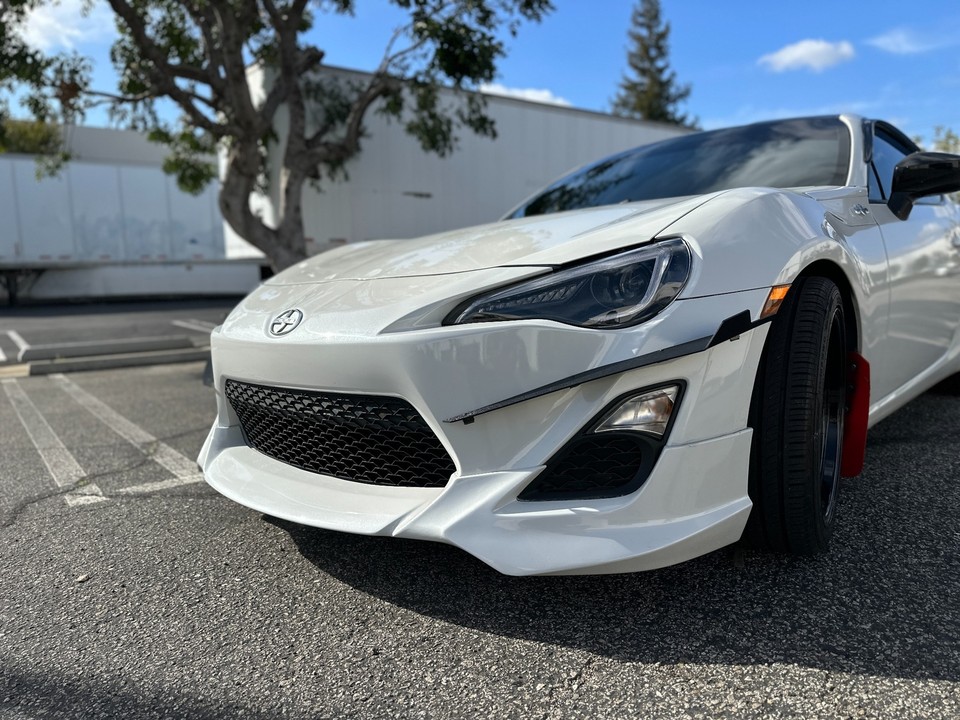 V1 Pair Black ABS Front Bumper Lip Canard Splitter Diffuser For 13-16 ...