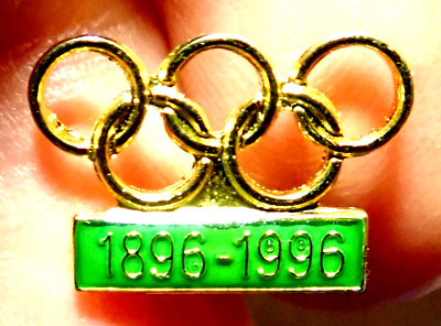 RARE IOC INTL OLYMPIC COMMITTEE CENTENNIAL 1896 TO 1996 'RINGS" GAMES ...