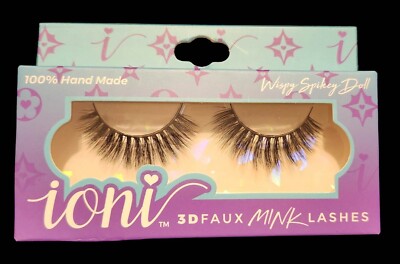 Ioni eyelashes 3D faux mink lashes (Wispy Spikey Doll) | eBay