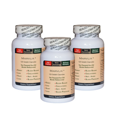 Marvlix w/ Cordyceps Sinensis Mushroom For Immune Health & Longevity (3 ...