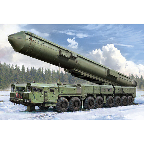 HobbyBoss 1/72 15U175 TEL of RS-12M1 Topol-M ICBM complex Plastic Model ...
