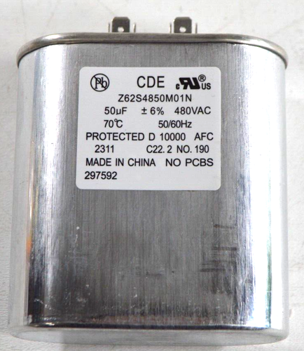 CDE Capacitor 50uF 480Vac 50/60Hz "New" | eBay
