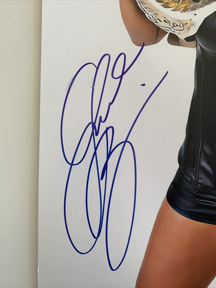Gail Kim Autographed 11x14 Wresting Diva WWE TNA Sexy Hot Box H #7 BLEM ...