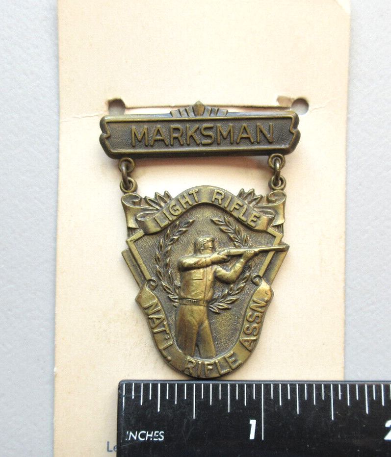 ⭐VINTAGE NATIONAL RIFLE ASSOCIATION NRA MARKSMAN LIGHT RIFLE SHOOTING ...